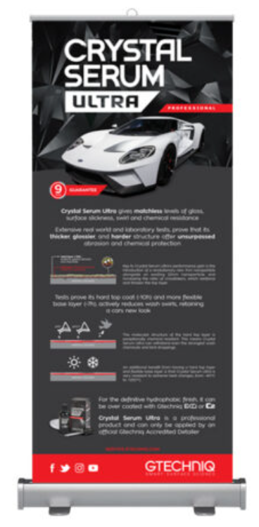 Crystal Serum Ultra Roller Banner – Gtechniq Ireland